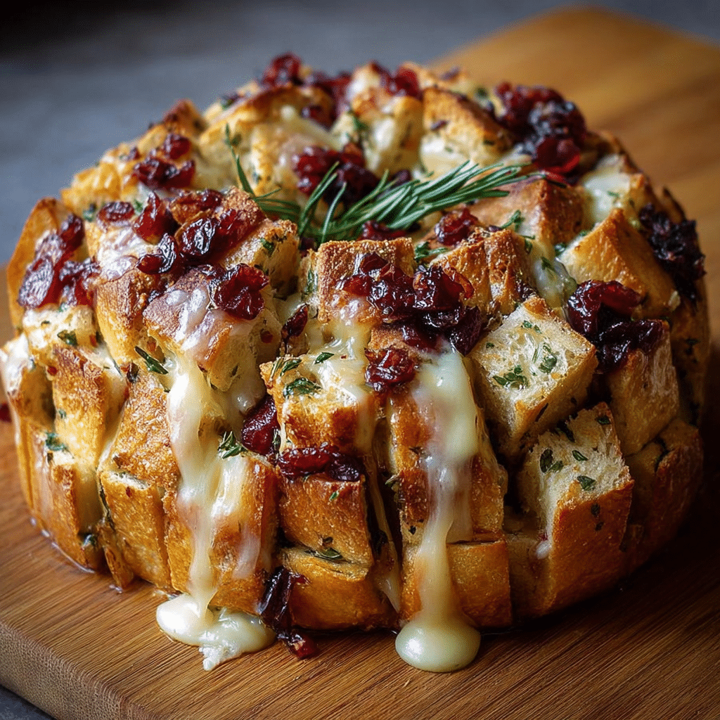 Cranberry Brie Pull-Apart Bread Bites - Eazy Dishes