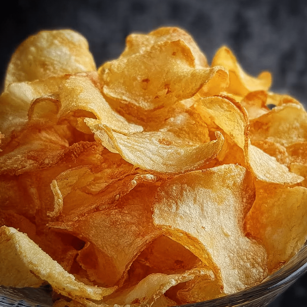 Crispy Homemade Potato Chips - Eazy Dishes
