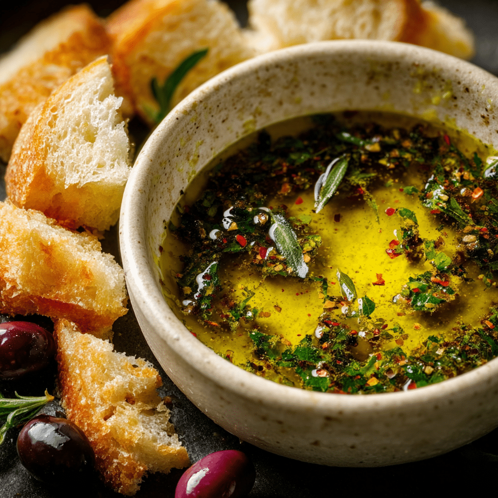 Olive Oil Bread Dip - Eazy Dishes