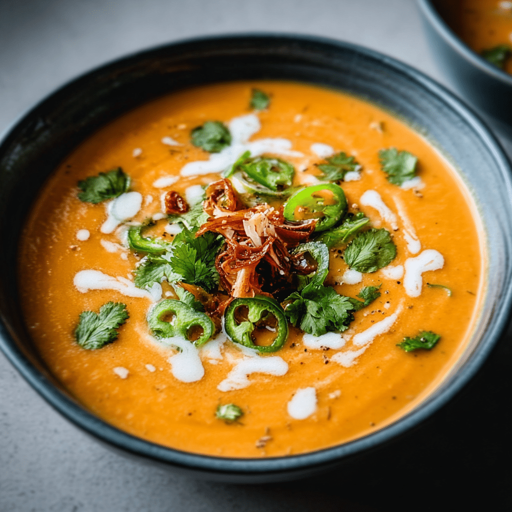 Thai Coconut Sweet Potato Soup - Eazy Dishes