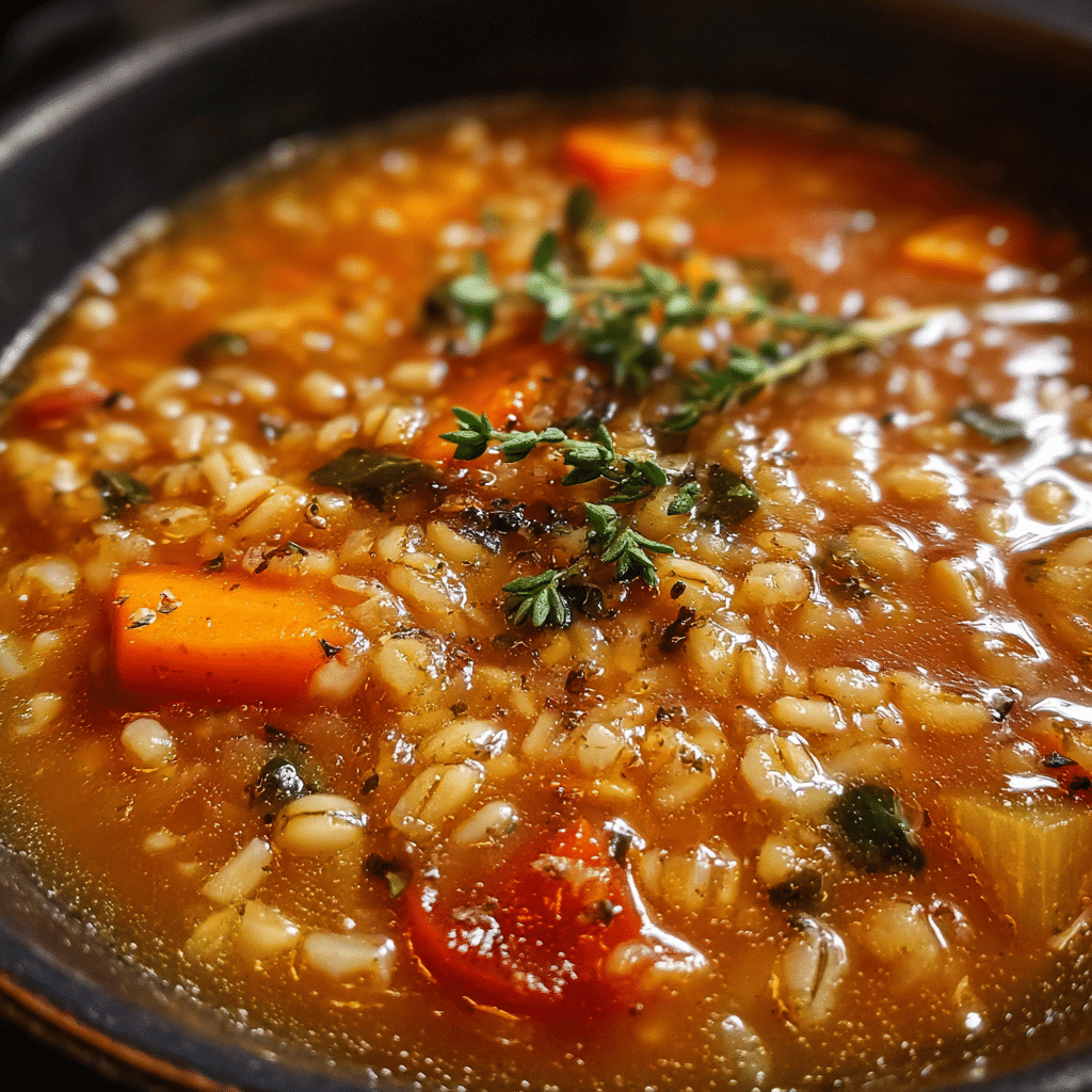 Vegetable Barley Soup - Eazy Dishes